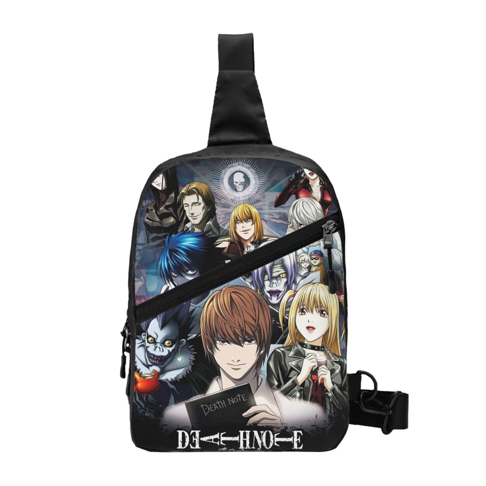 Death Note Sling Crossbody Backpack Shoulder Bag Chest Bag Daypack ...