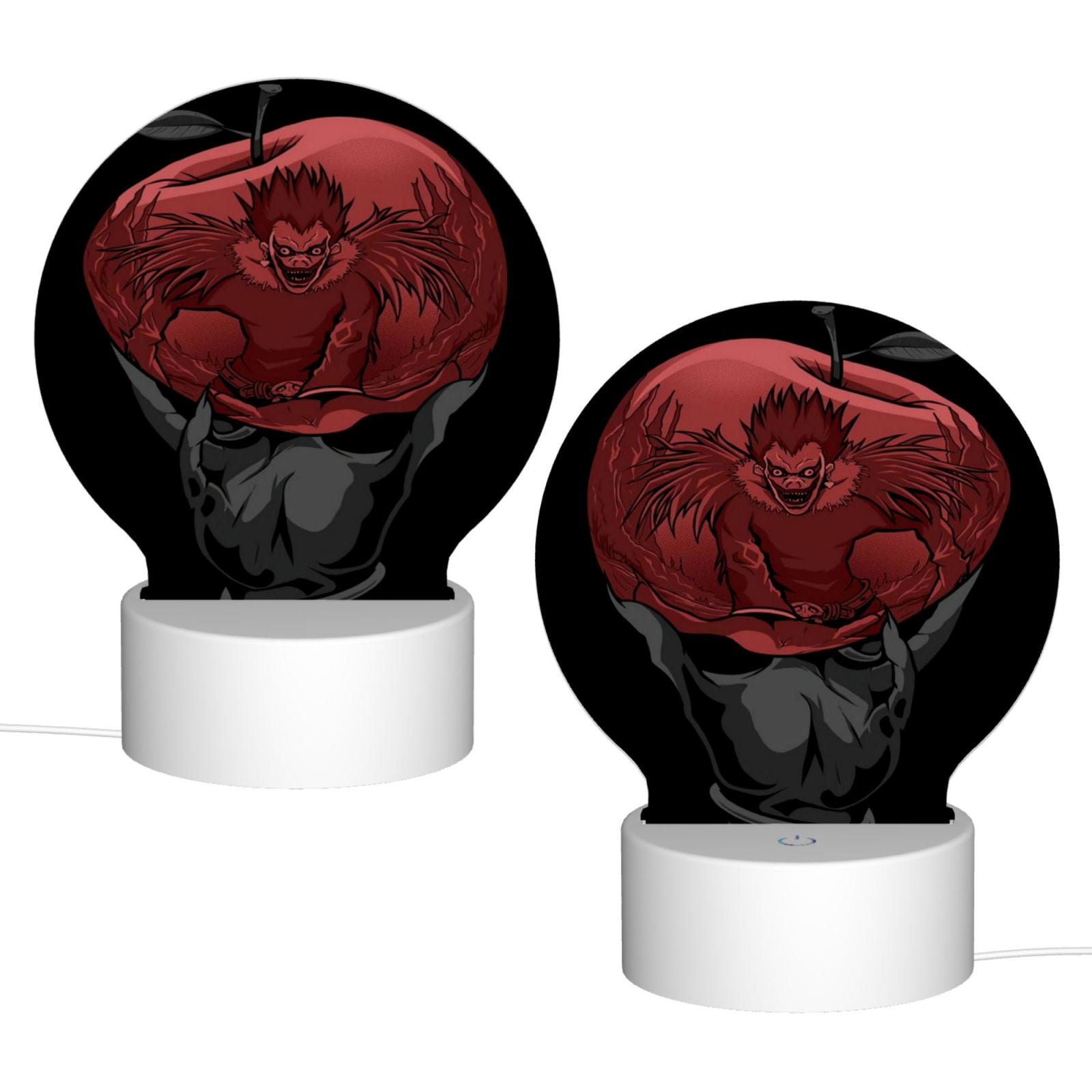 Death Note anime round acrylic night light is suitable for rooms ...