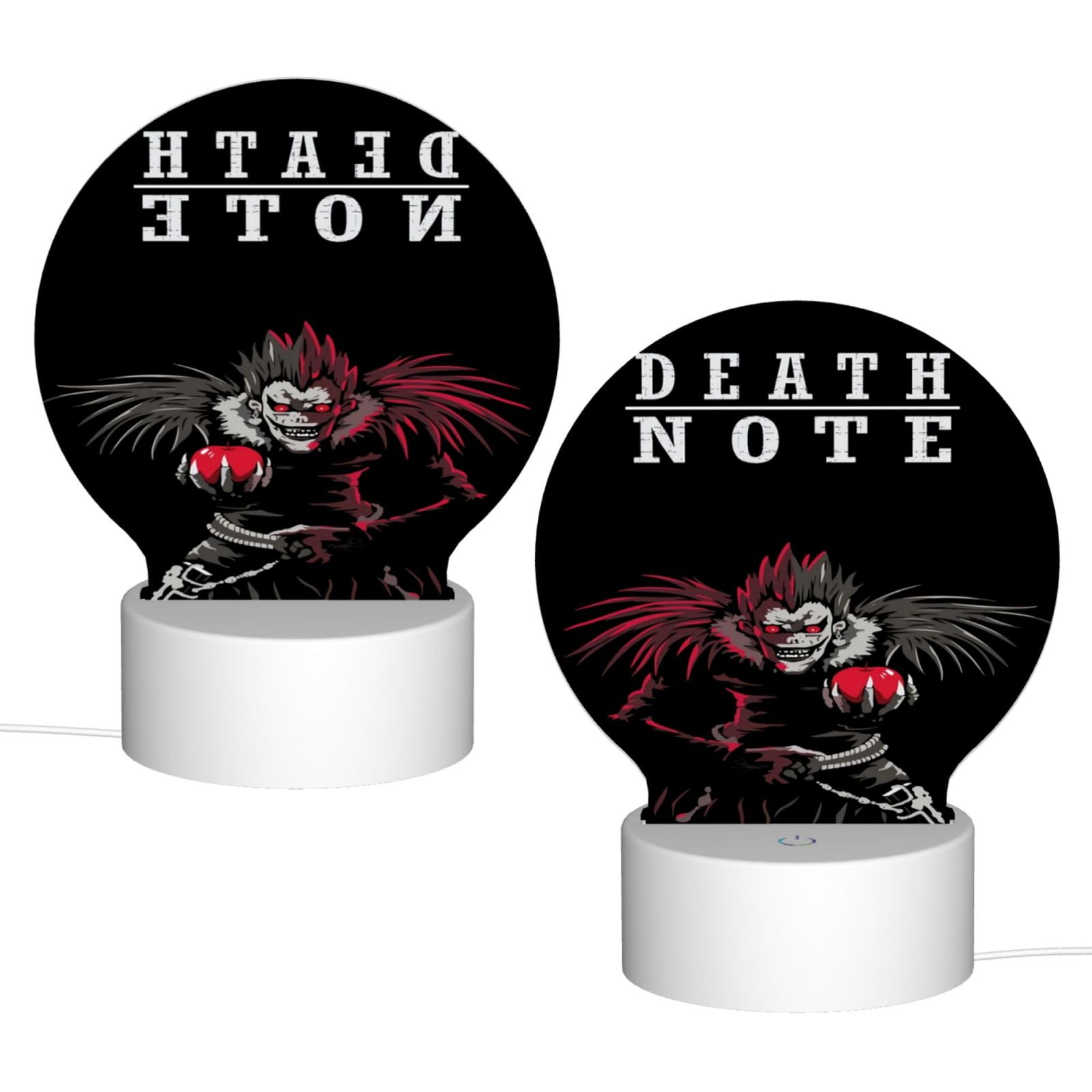 Death Note anime round acrylic night light is suitable for rooms ...