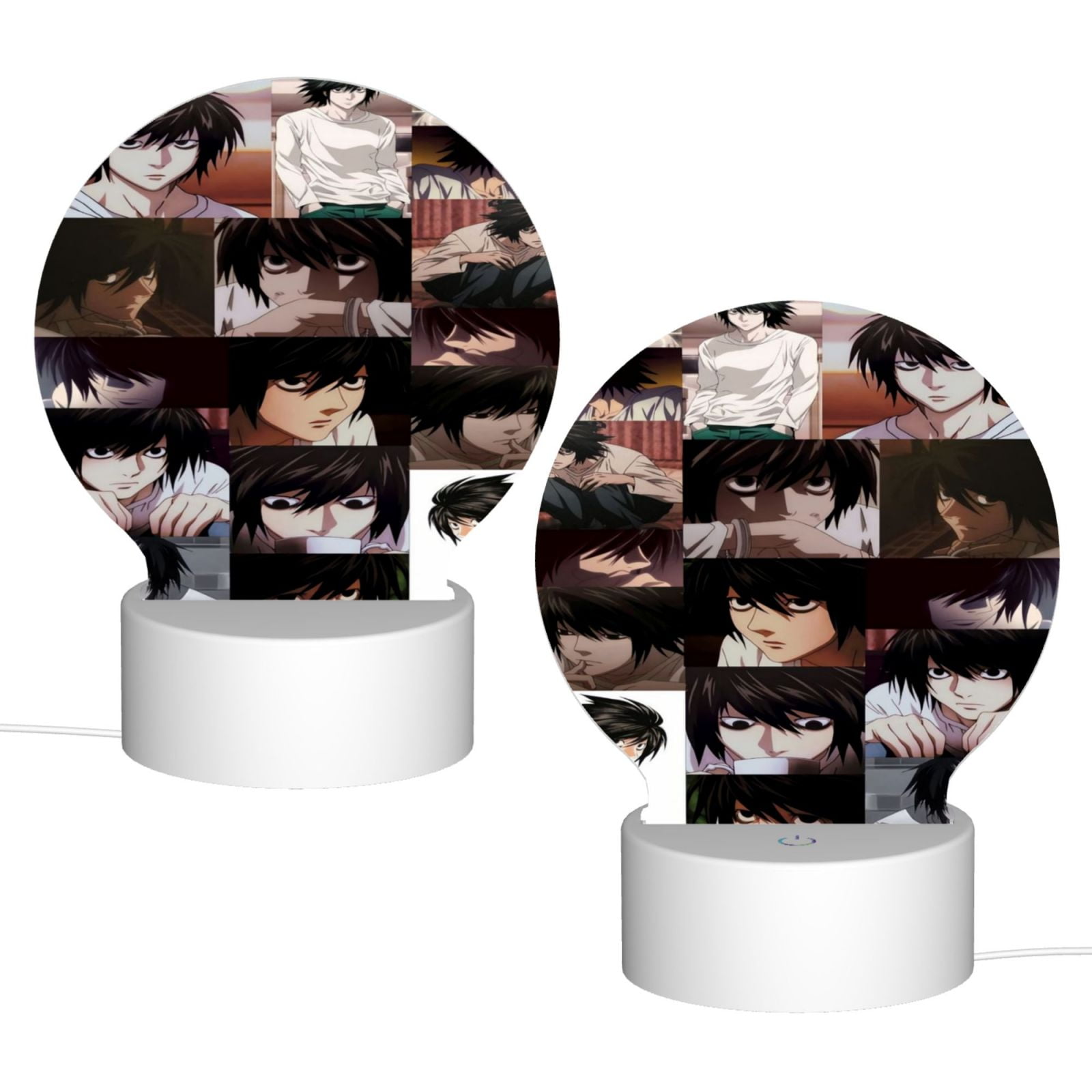 Death Note anime round acrylic night light is suitable for rooms ...