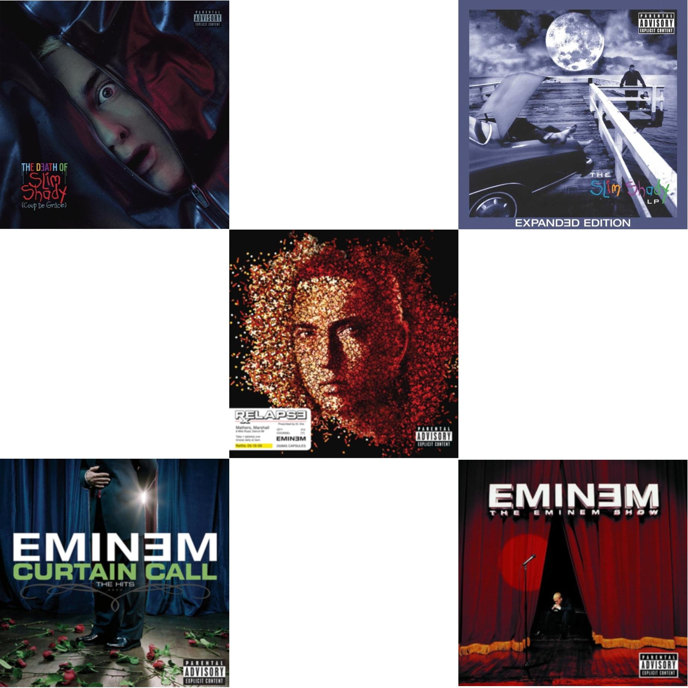 Death Of Slim Shady (Coup De Grace) (X) & Curtain Call: Hits & Relapse ...
