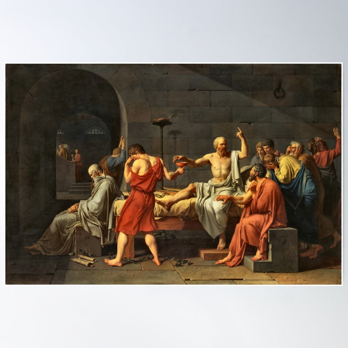 Death Of Socrates. Poster Wall Art, Modern Wall Decor For Living Room ...