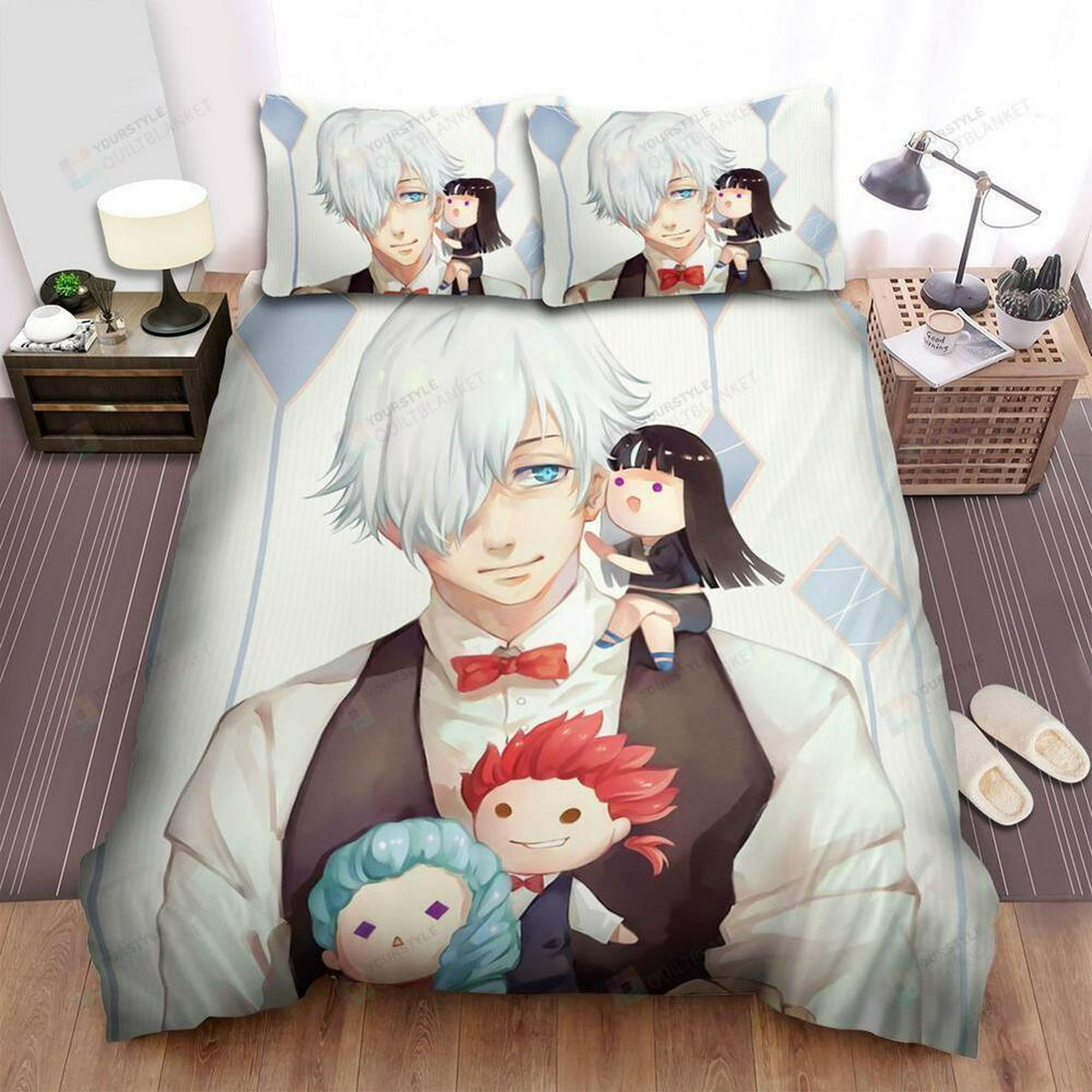 Death Parade Decim With Characters Dolls Quilt Duvet Cover Set Single ...