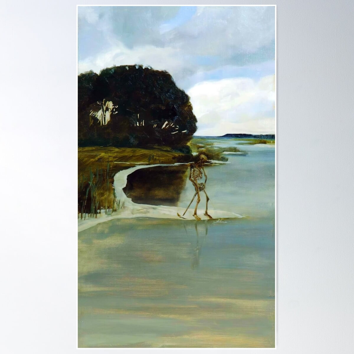 Death Peeing - Max Klinger Poster Wall Art, Modern Wall Decor For ...