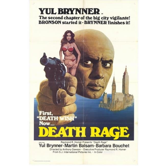 Death Rage Movie Poster - 27 x 40 in. - Walmart.com