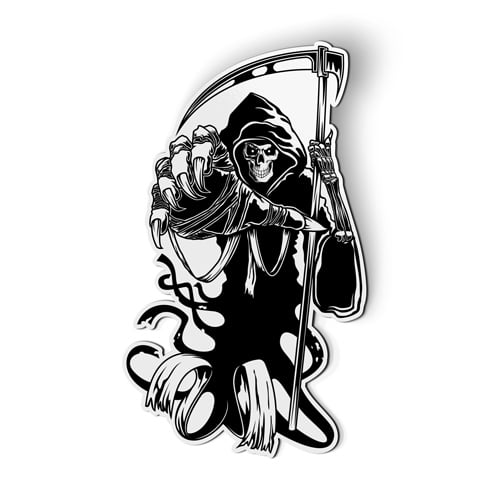Death Reaper Scary - 5" Magnet for Car Locker Refrigerator - Walmart.com
