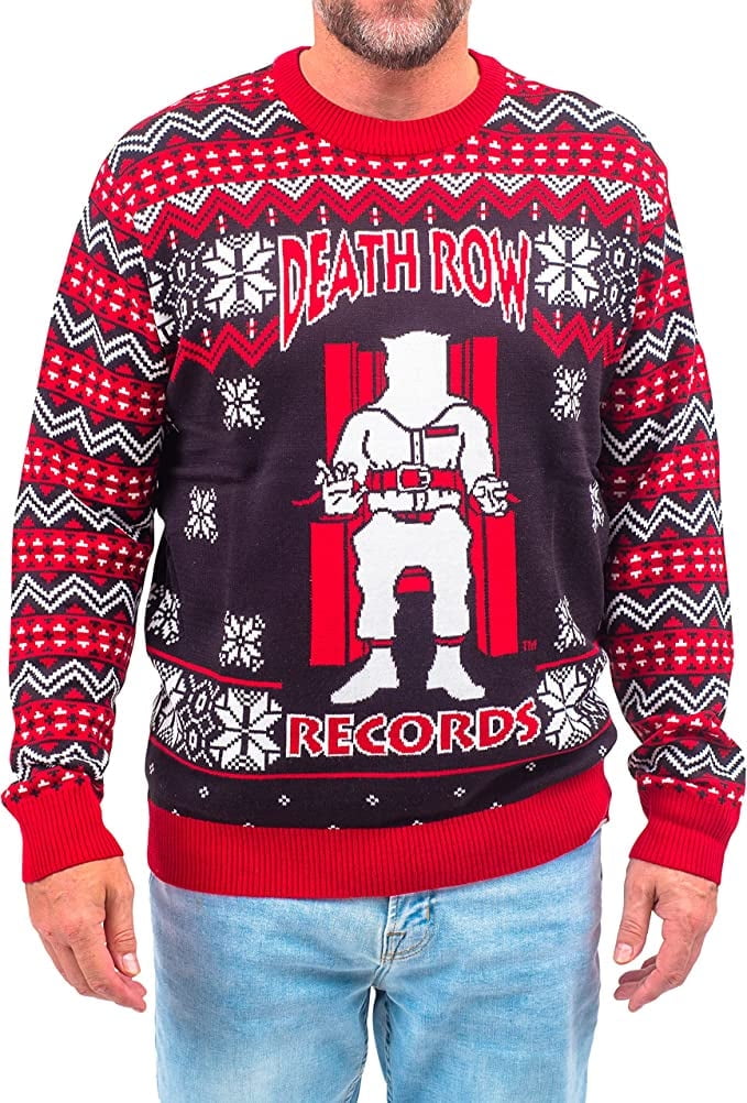 Death Row Records Inmate Fair Isle Adult Ugly Christmas Sweater ...