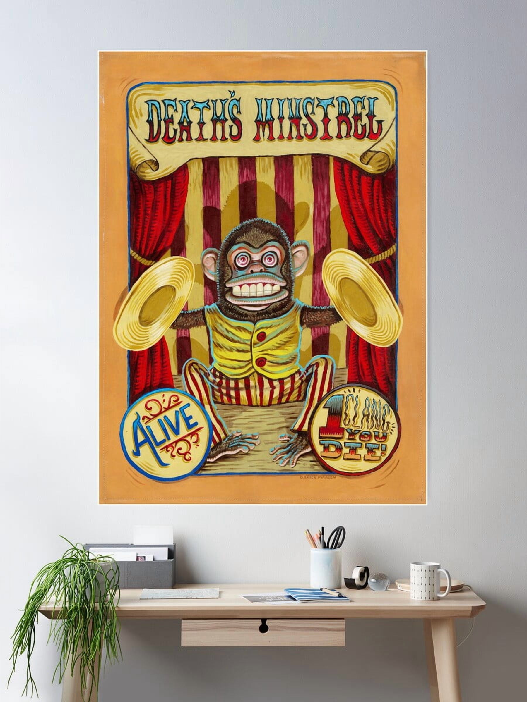 Death'S Minstrel: Jolly Chimp Sideshow Banner Poster Wall Art, Modern ...
