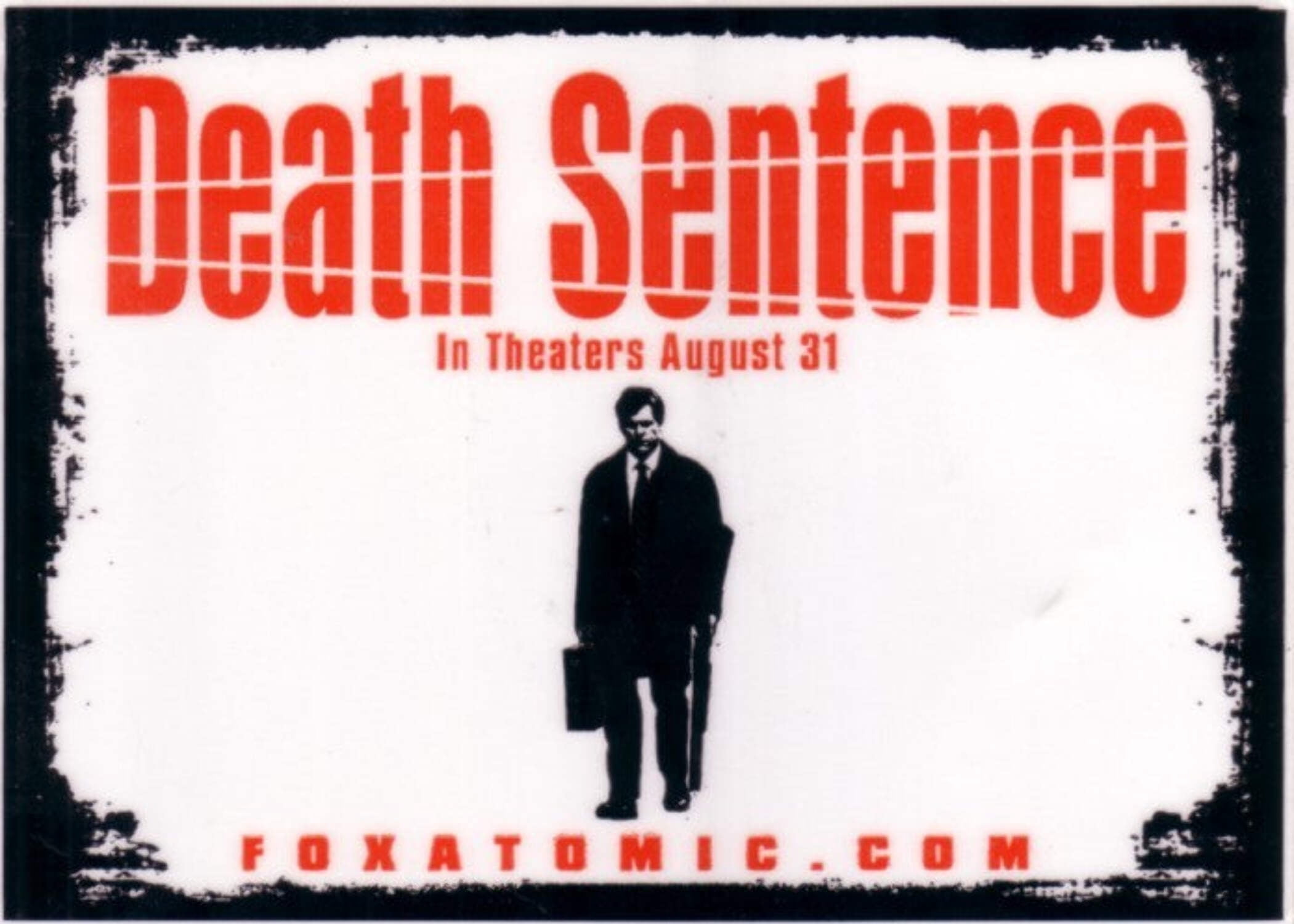Death Sentence movie 2007 Comic-Con 5x7 inch promo sticker - Walmart.com