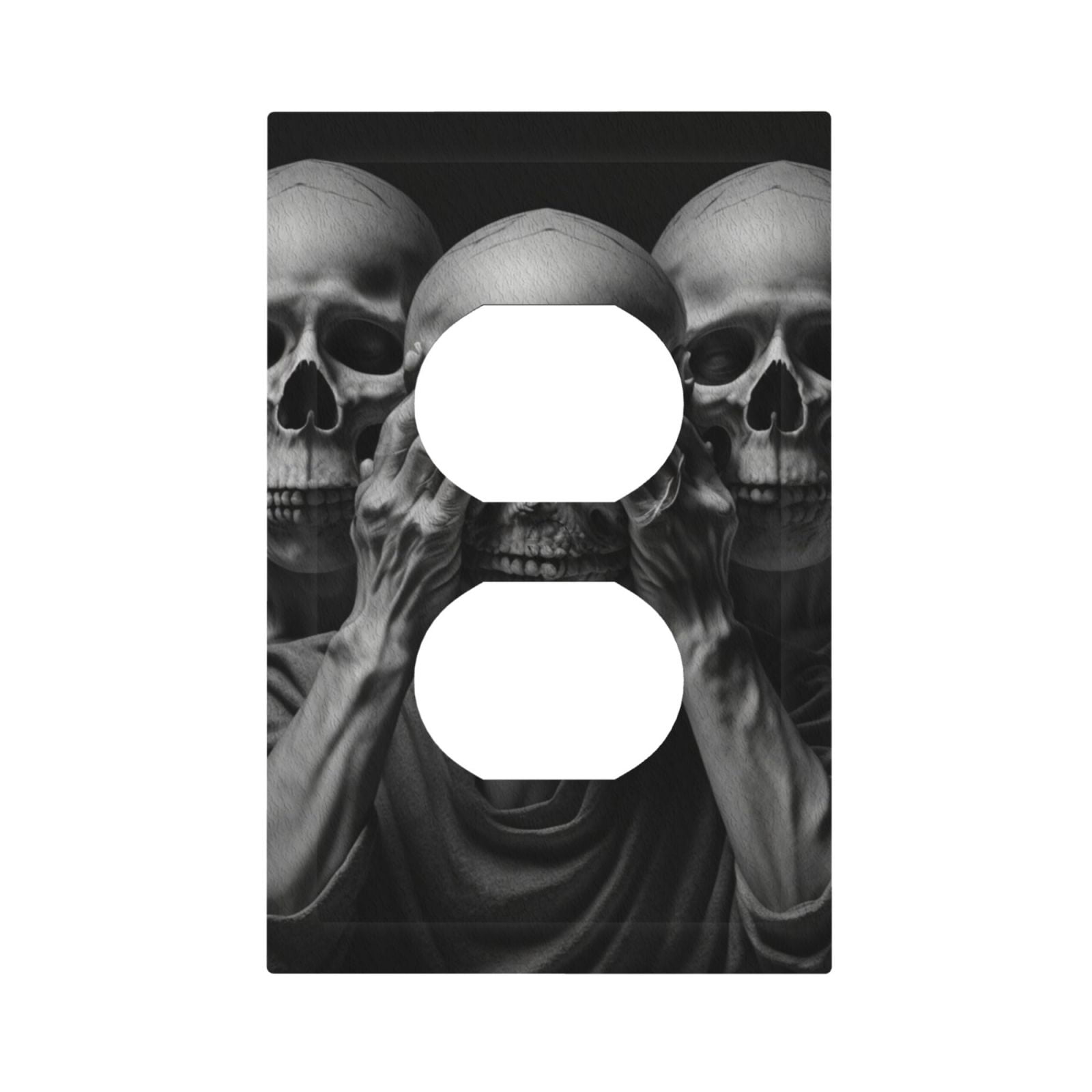 Death Skulls Gothic Skull Light Switch Cover Decorator Duplex Wall ...