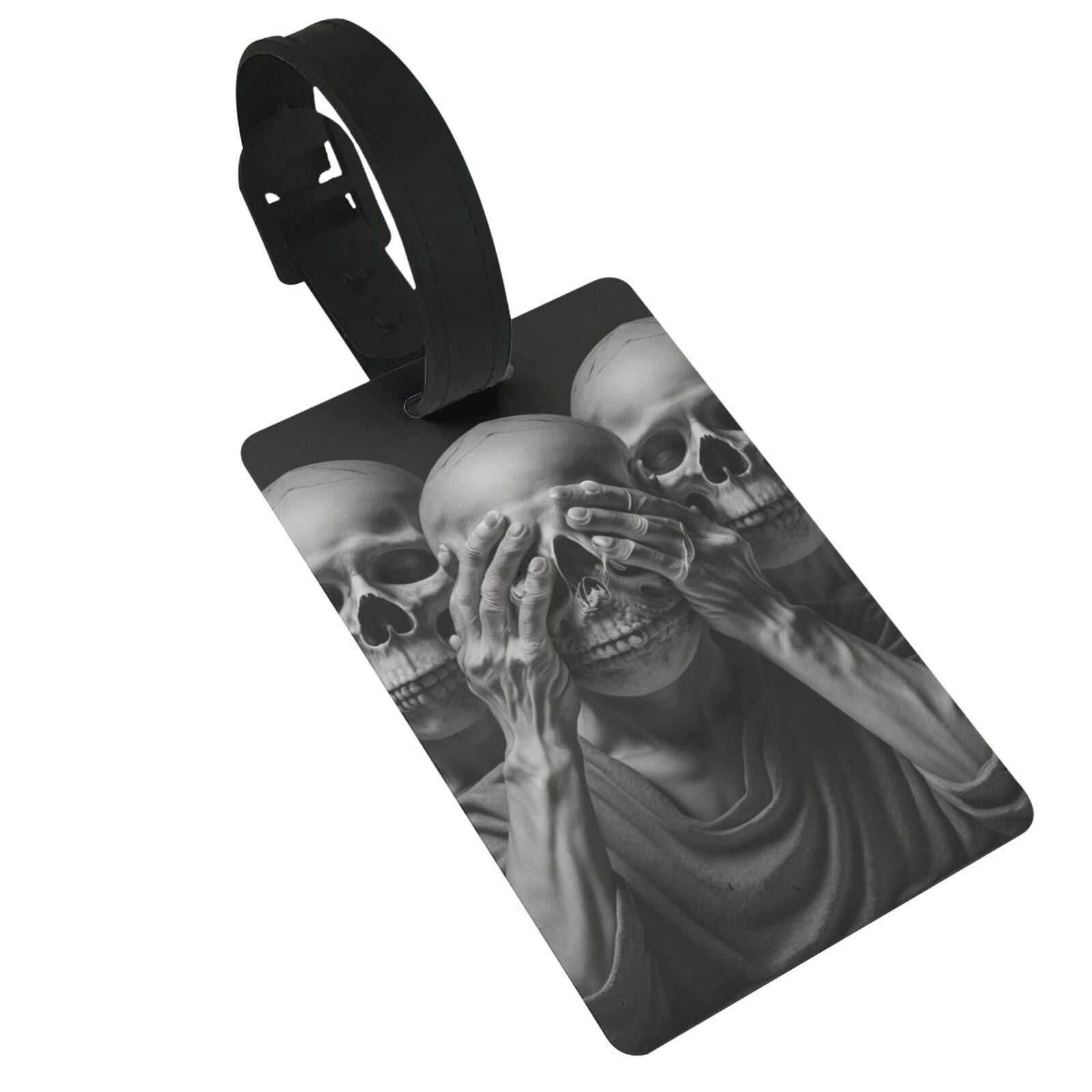 Death Skulls Gothic Skull Luggage Tags Suitcases ID Baggage Identifier ...