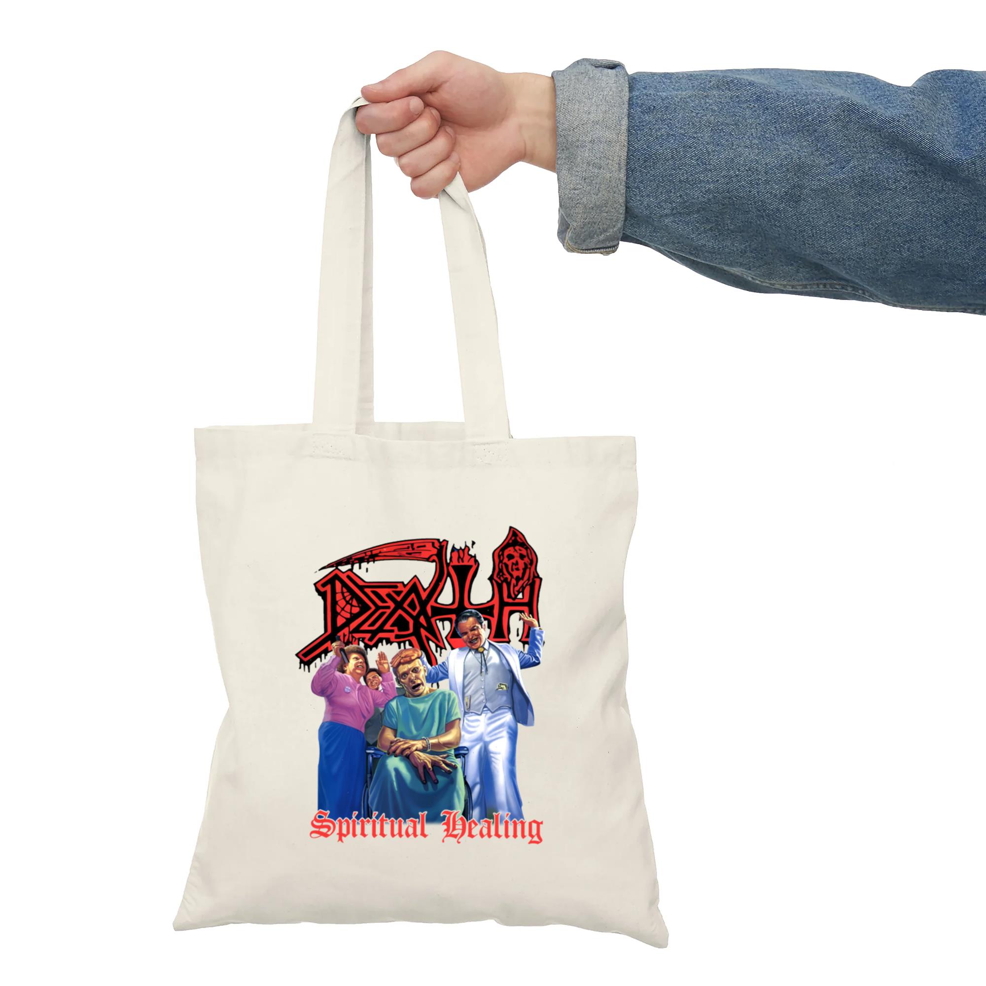 Death Spiritual Healing Vintage Death Metal Album Cover Art Unisex Tote ...