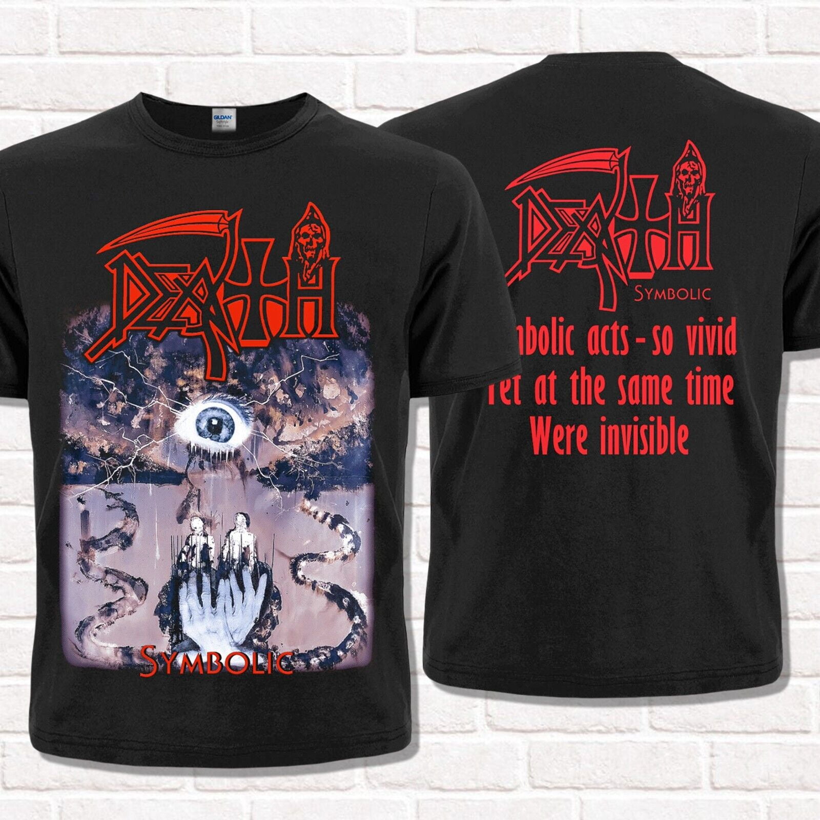 Death Symbolic 1995 Black T-Shirt, Technical Progressive Death Metal ...