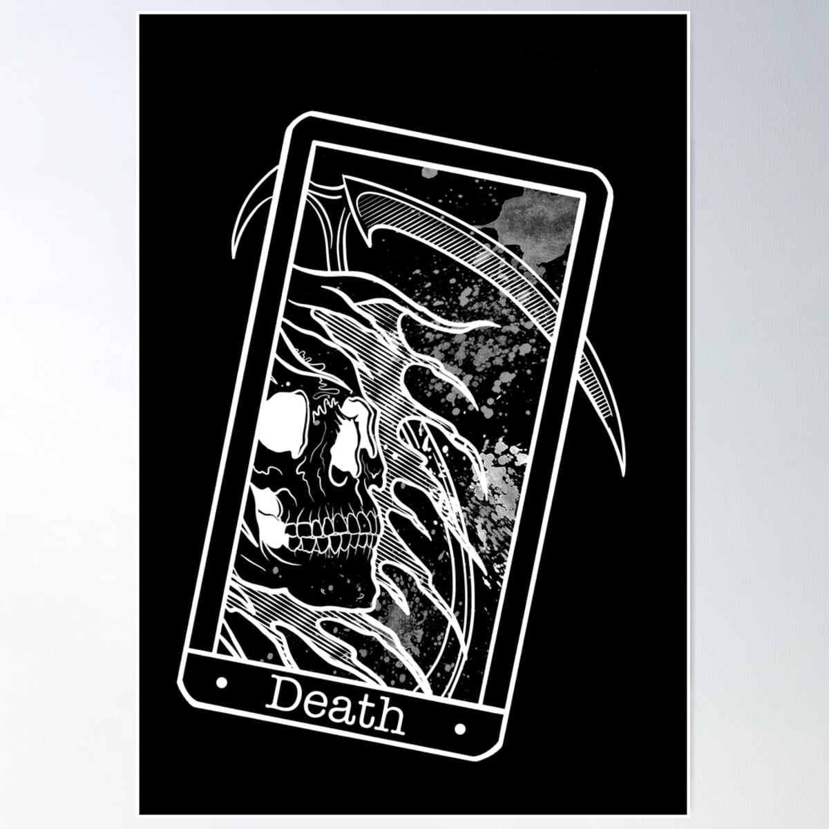 Death Tarot 2.0 Poster Wall Art, Modern Wall Decor For Living Room ...