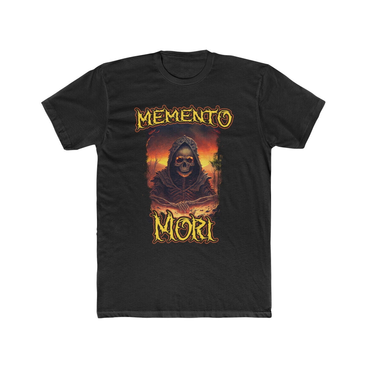 Death Tshirt Memento Mori Grim Reaper Men's Cotton Crew Tee - Walmart.com