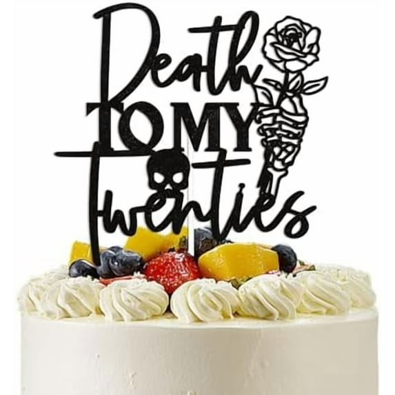 Death to My Twenties Cake Topper, Rip Twenties Decorations, Funeral ...