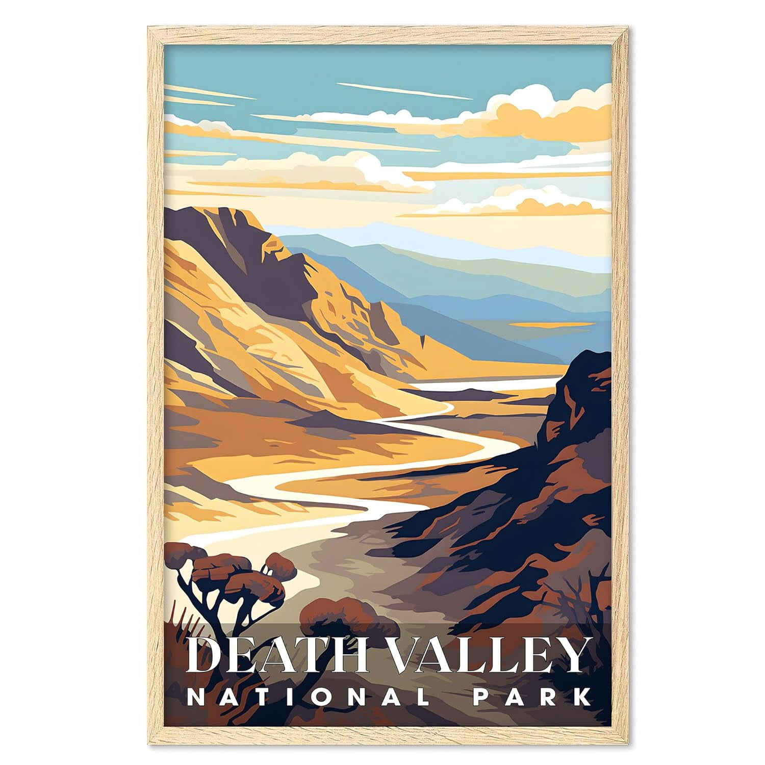 Death Valley National Park, National Parks Wall Poster, Death Valley ...