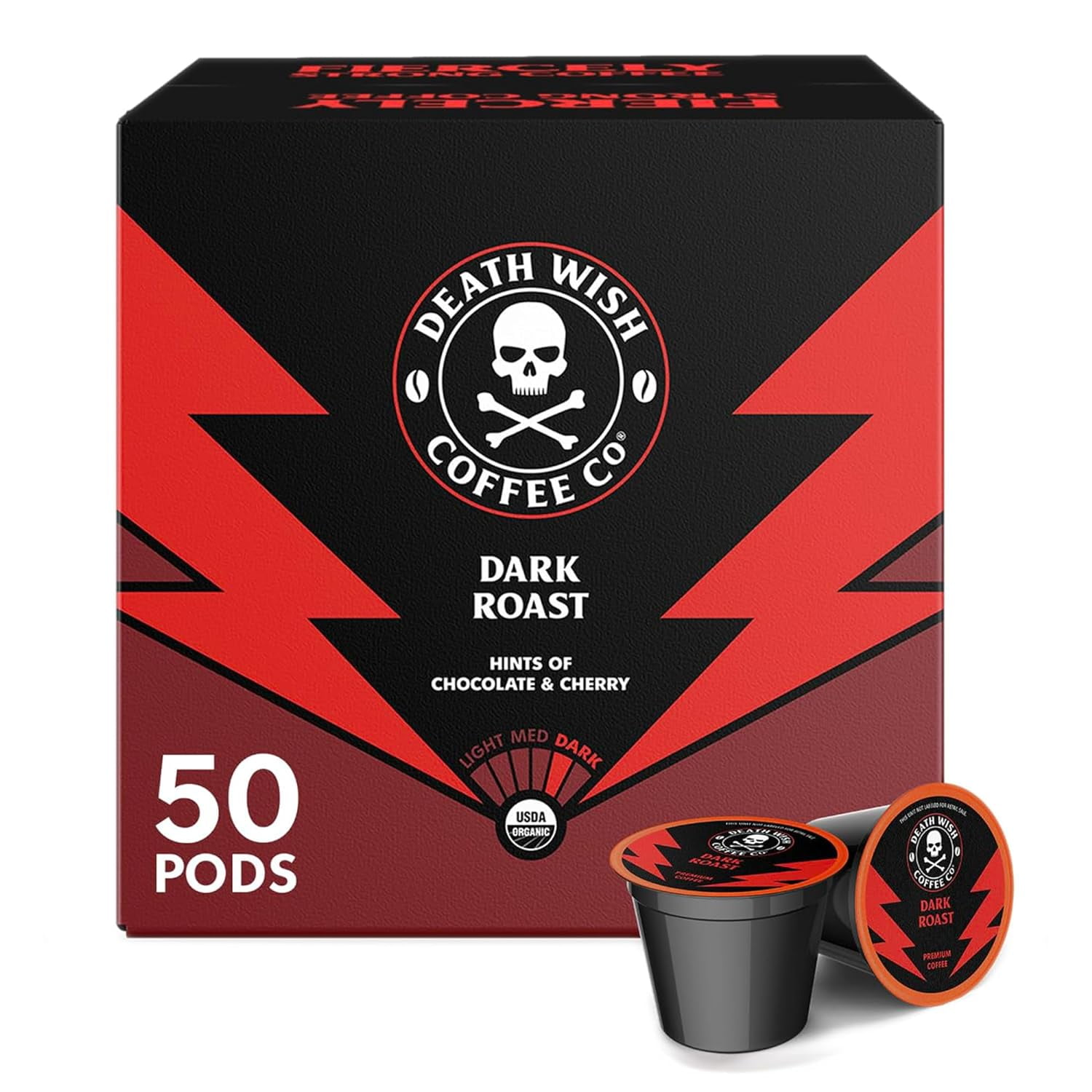 Death Wish Coffee - Dark Roast Single Serve Pods - (50 Count) - Walmart.com