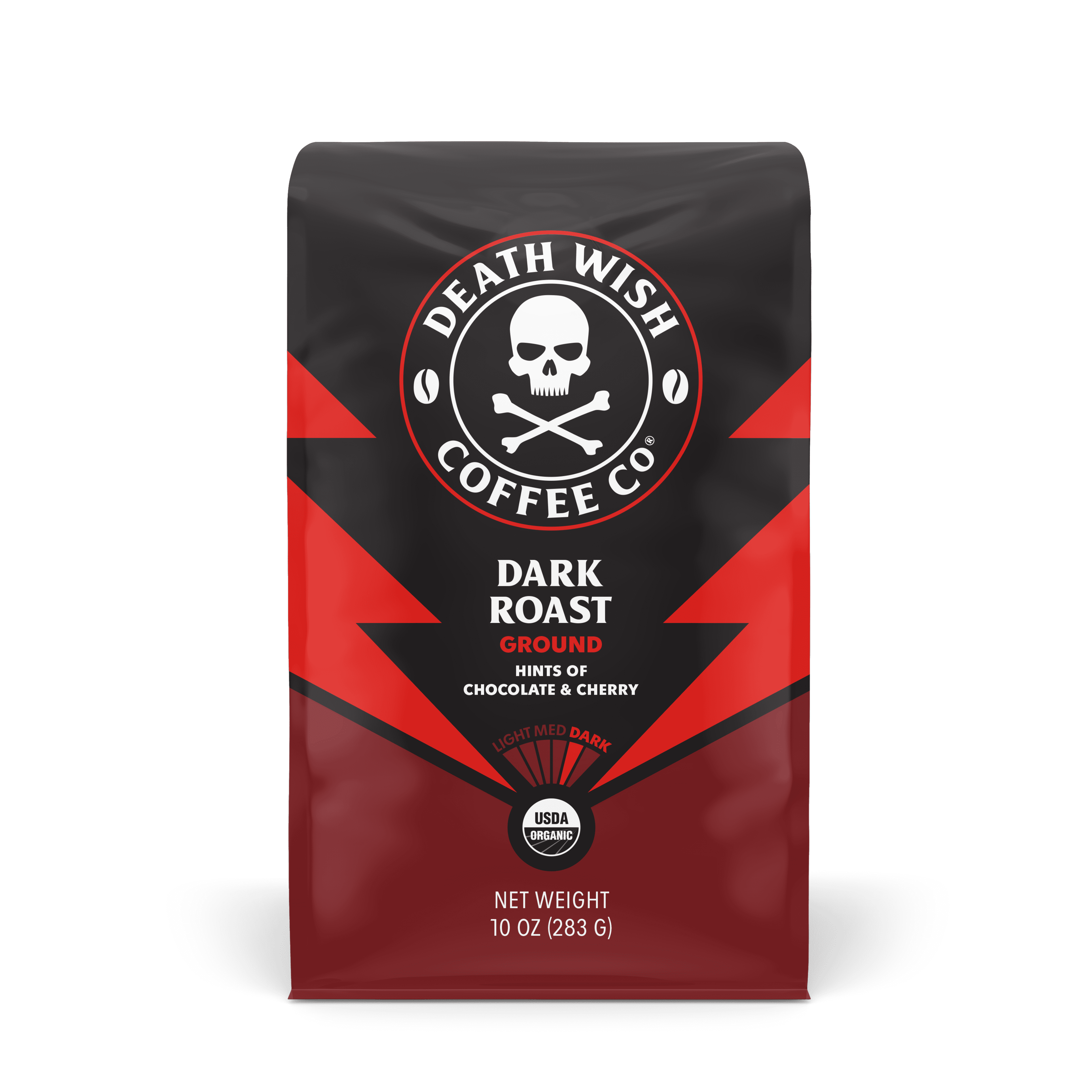 Death Wish Coffee, Organic and Fair Trade, Dark Roast, Ground Coffee ...