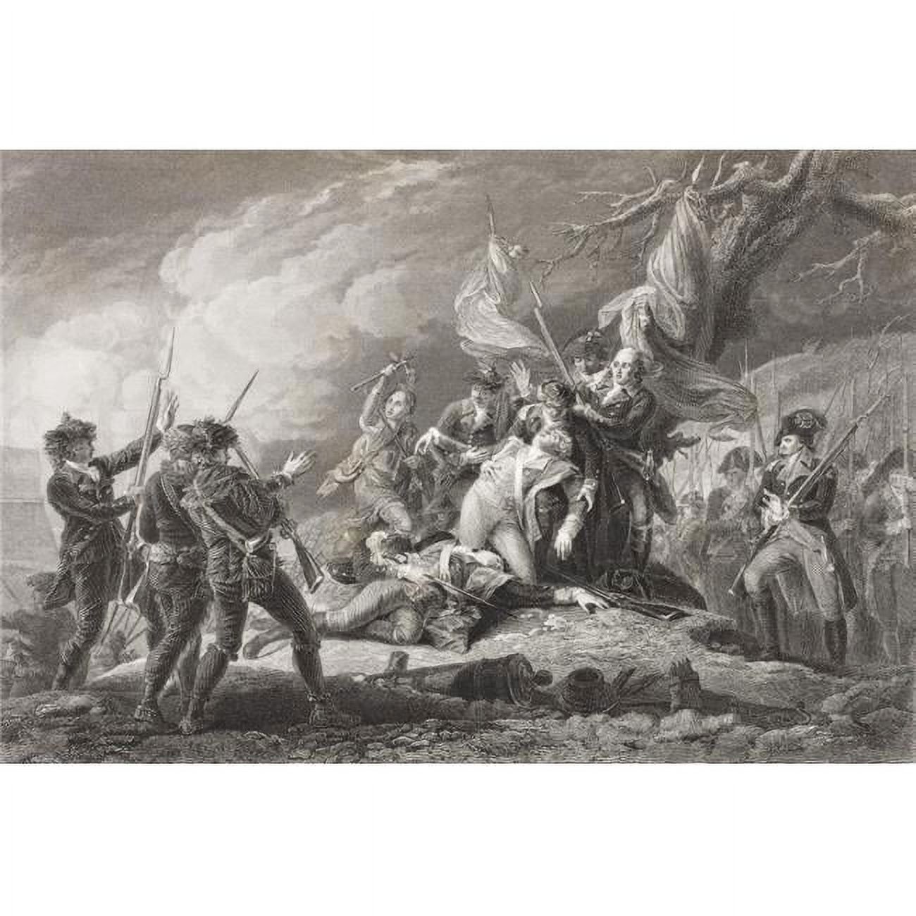 Death of General Montgomery Battle of Quebec 1775 General Richard ...