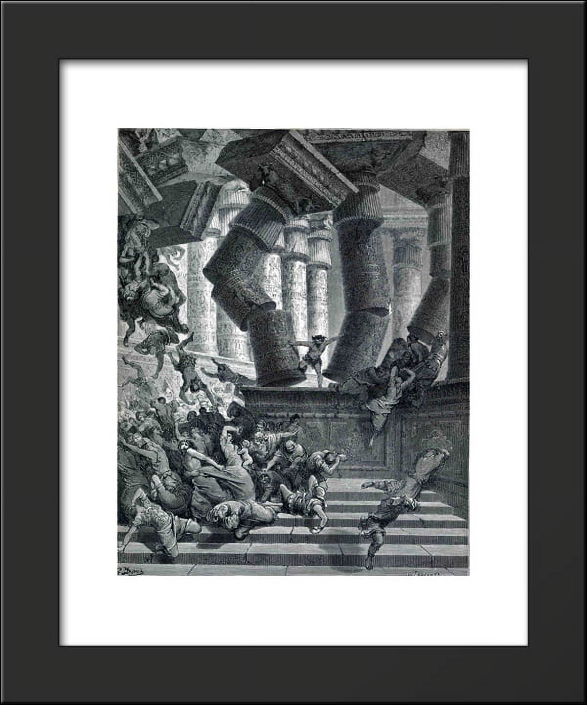 Death of Samson 20x24 Framed Art Print by Gustave Dore - Walmart.com