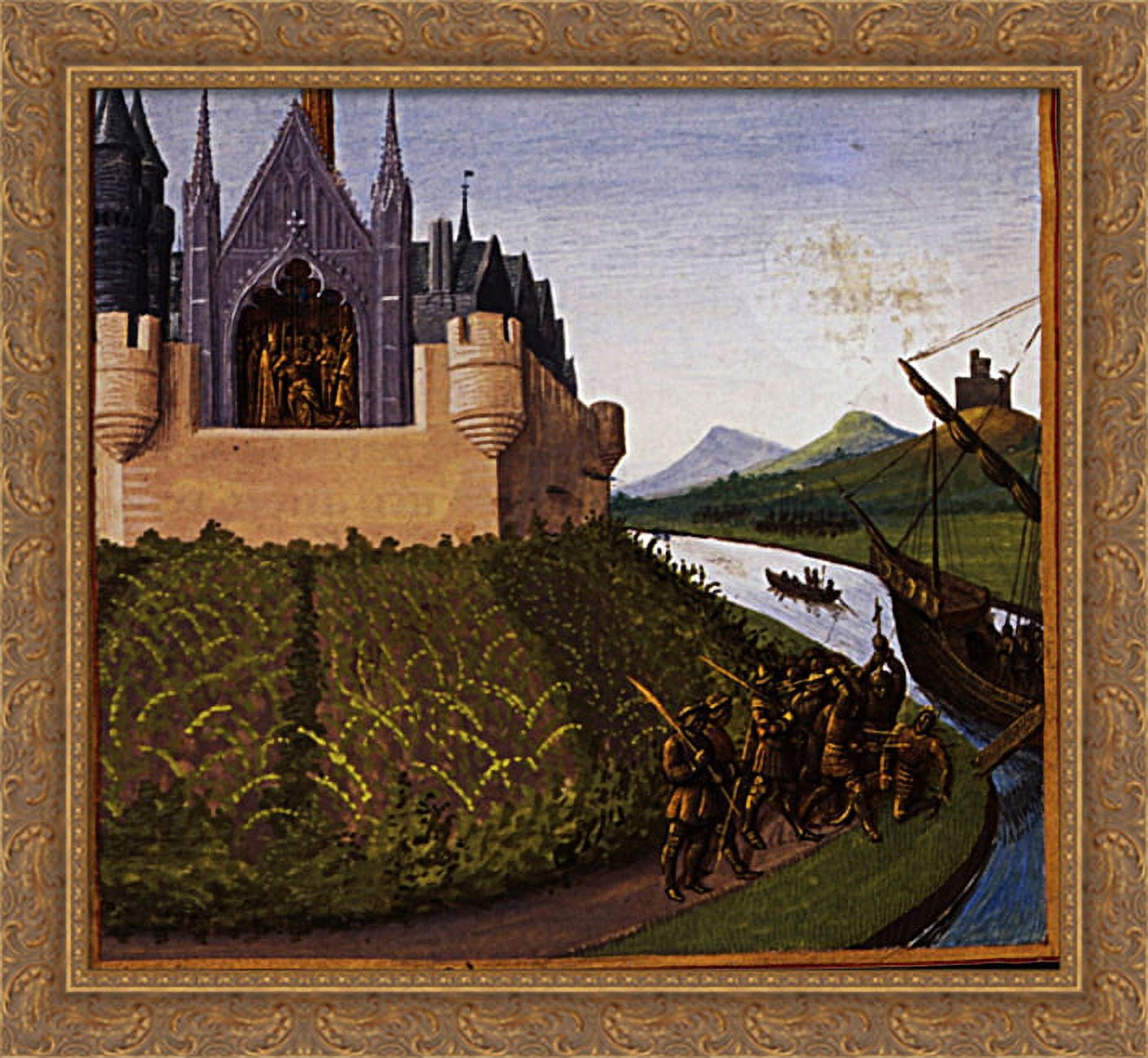 Death of William Longsword 30x28 Large Gold Ornate Wood Framed Canvas ...