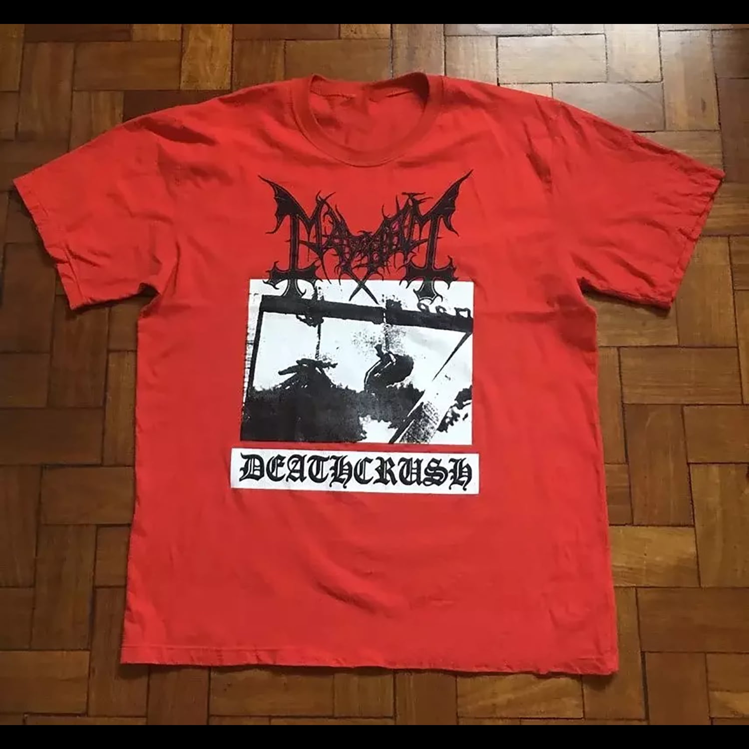 Deathcrush Mayhem Band Album Red Shirt Cotton - Walmart.com