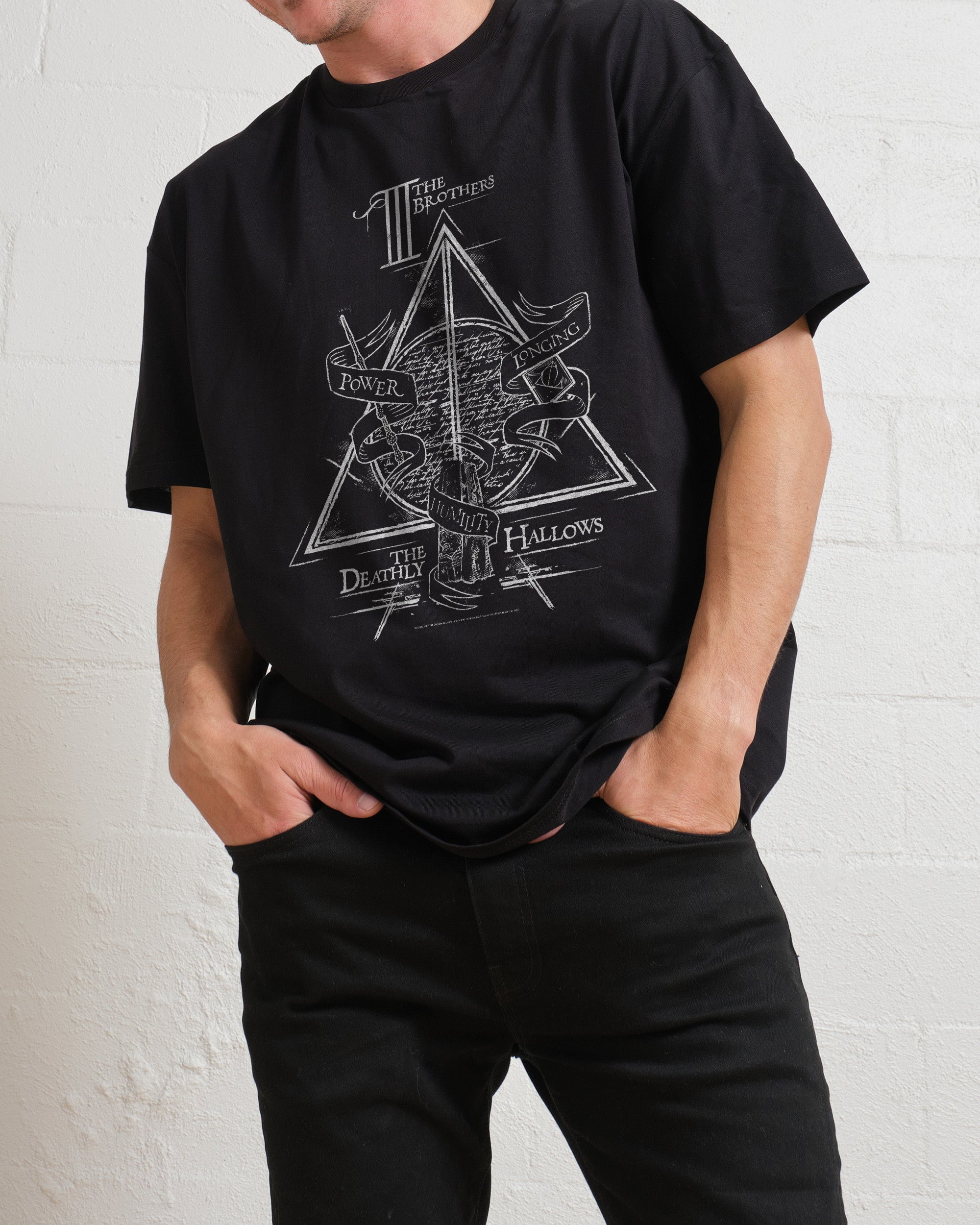 Deathly Hallows Logo Alt T-Shirt - Walmart.com