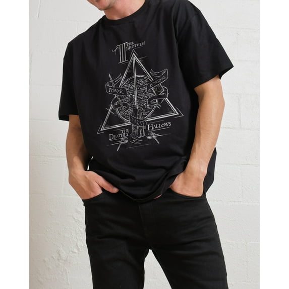 Deathly Hallows Logo Alt T-Shirt - Walmart.com