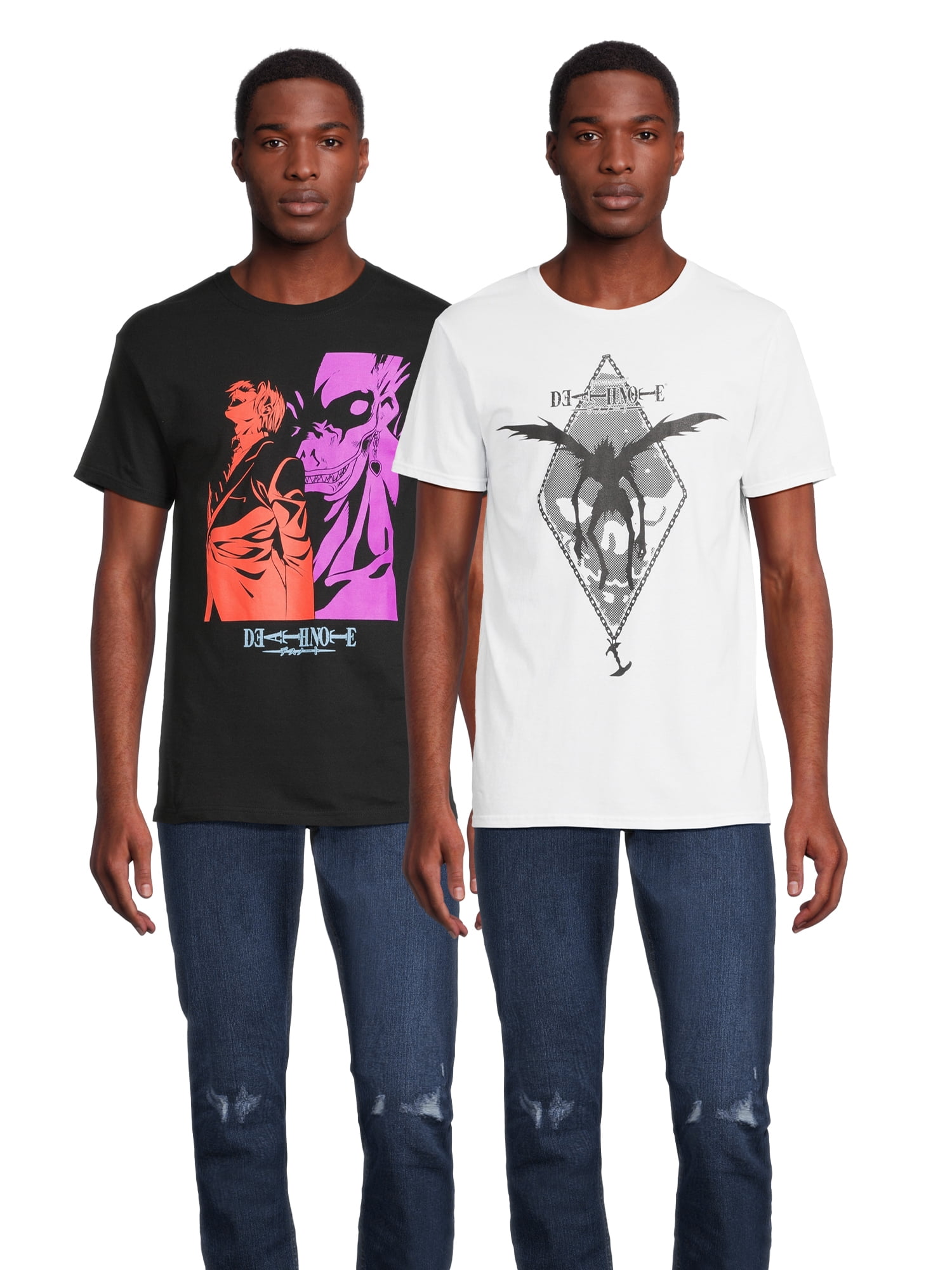 Deathnote Men's & Big Men's Graphic Tee Shirts, 2-Pack, S-3XL - Walmart.com