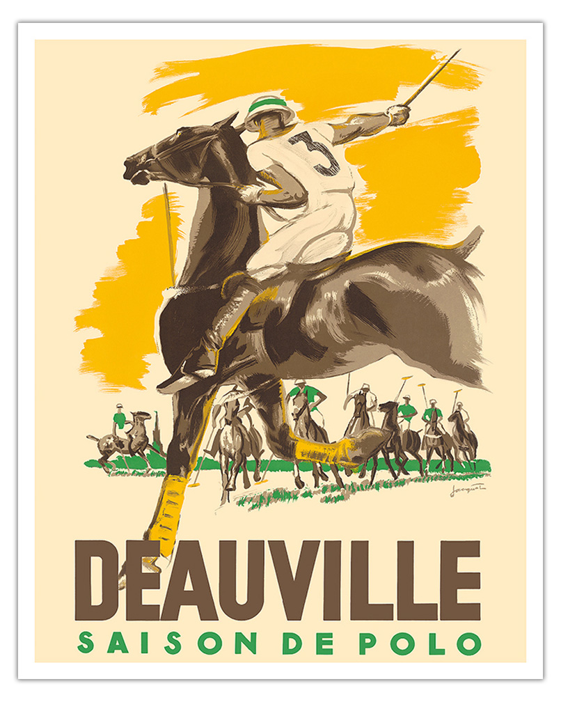 Deauville Saison De Polo (Polo Season) - Normandy France - Vintage ...