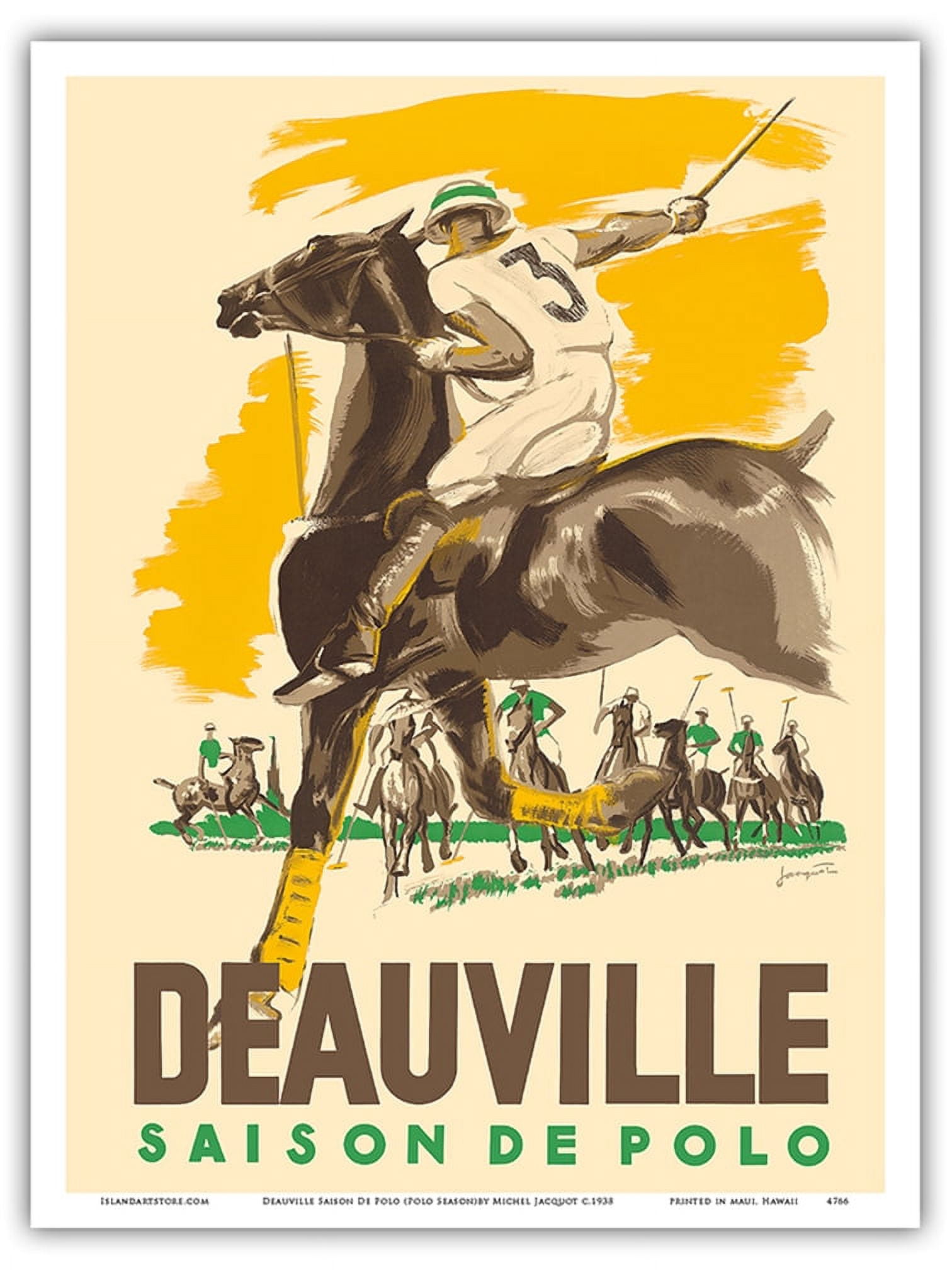 Deauville Saison De Polo (Polo Season) - Normandy France - Vintage ...