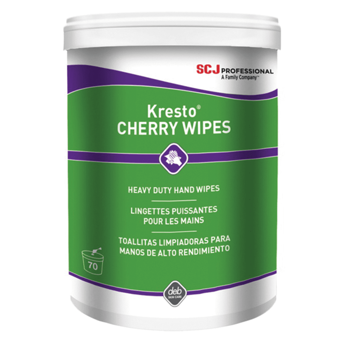 Deb 70 Wipe Canister WhiteRed Kresto Scented Cleansing Wipes - Walmart.com