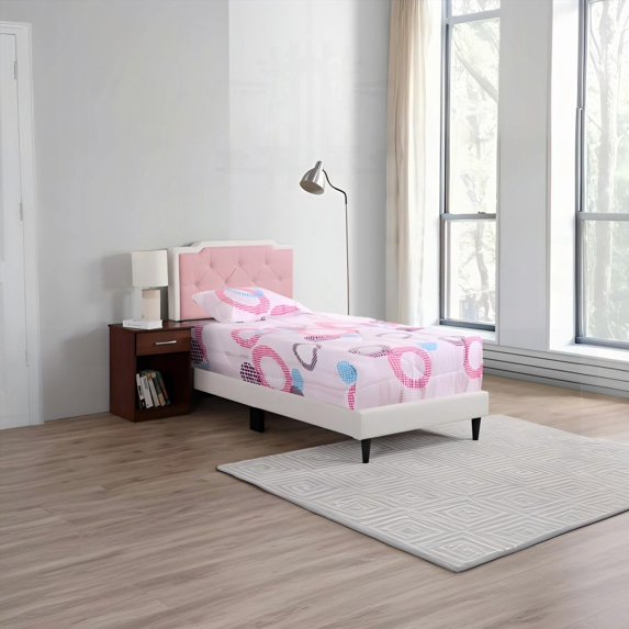 Deb G1122-TB-UP Twin Bed - All in One Package, White, Spacious Dimensions - Walmart.com