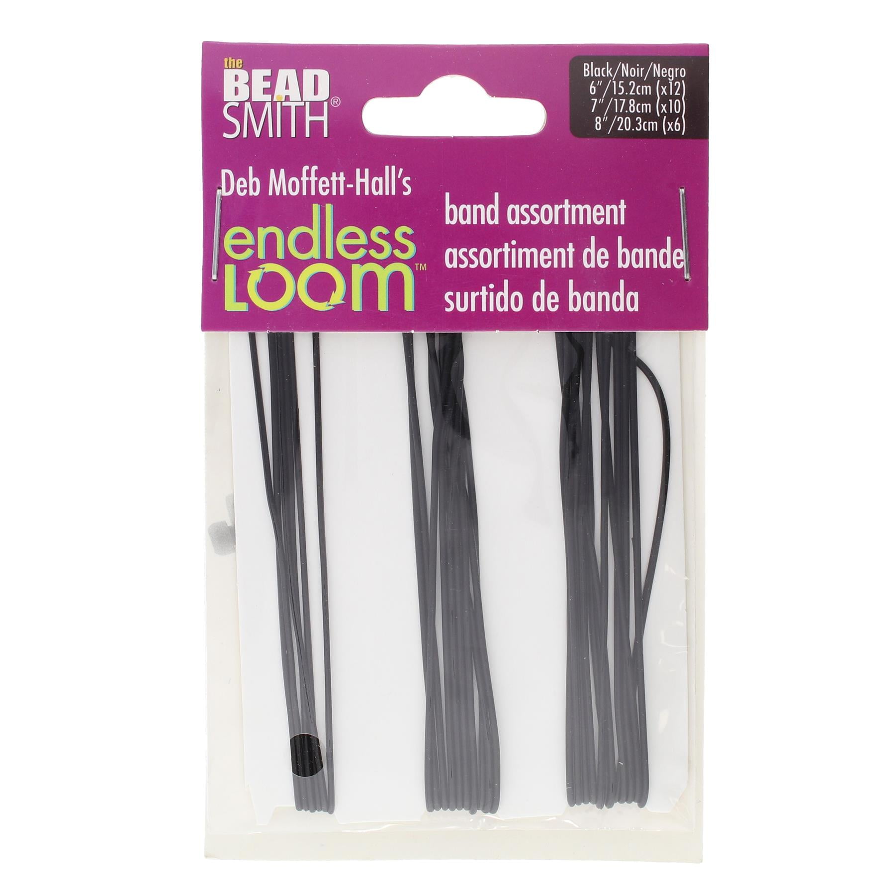 Deb Moffett-Hall’s Endless Loom Bands, Black Color, 28 Piece Assortment ...