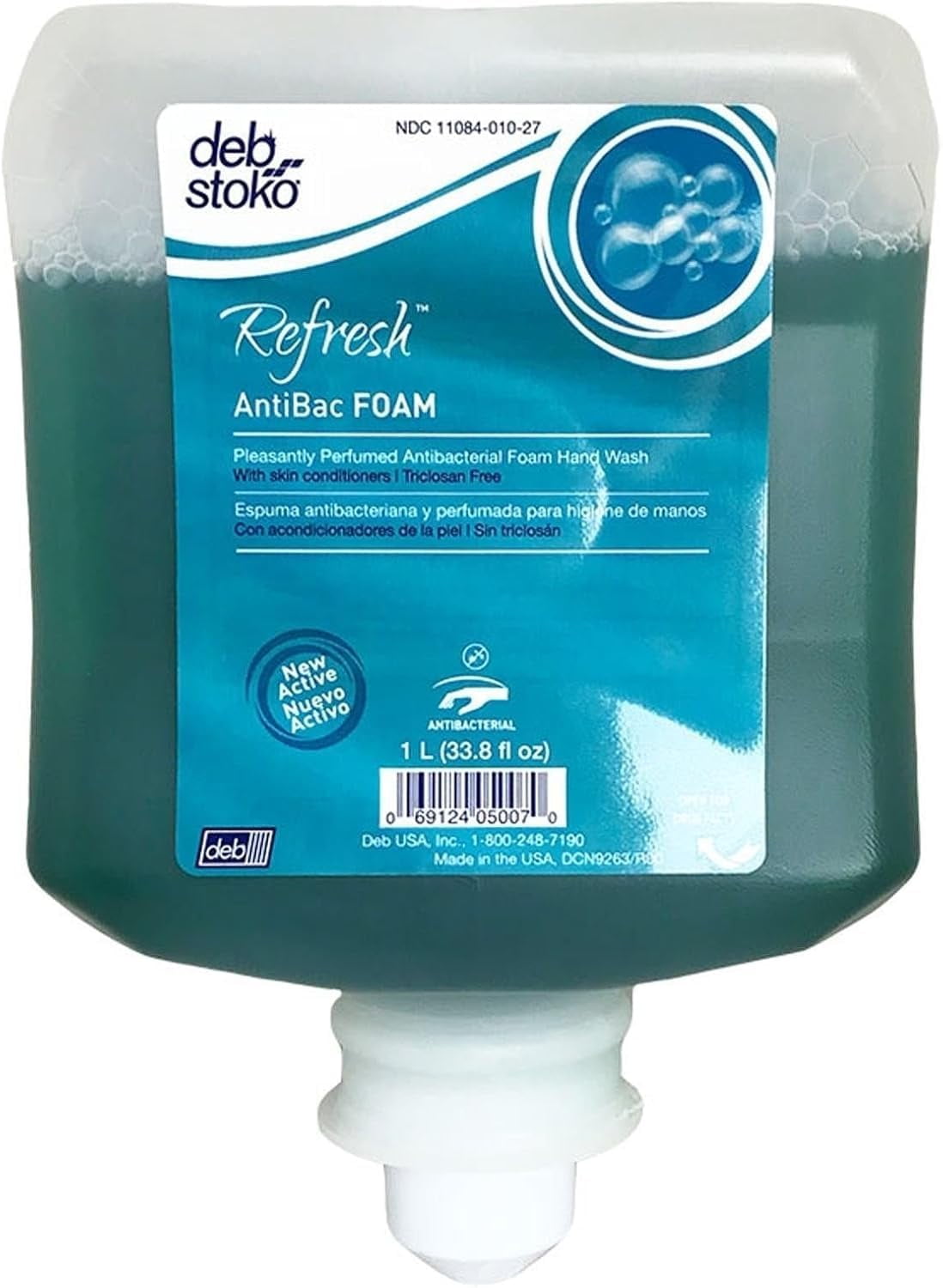 Deb Stoko Refresh AntiBac foam Antibacterial handwash ANT1L 1 liter Box ...