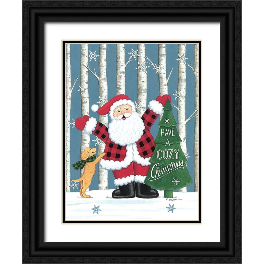 Deb Strain 19x24 Black Ornate Wood Framed with Double Matting Museum ...