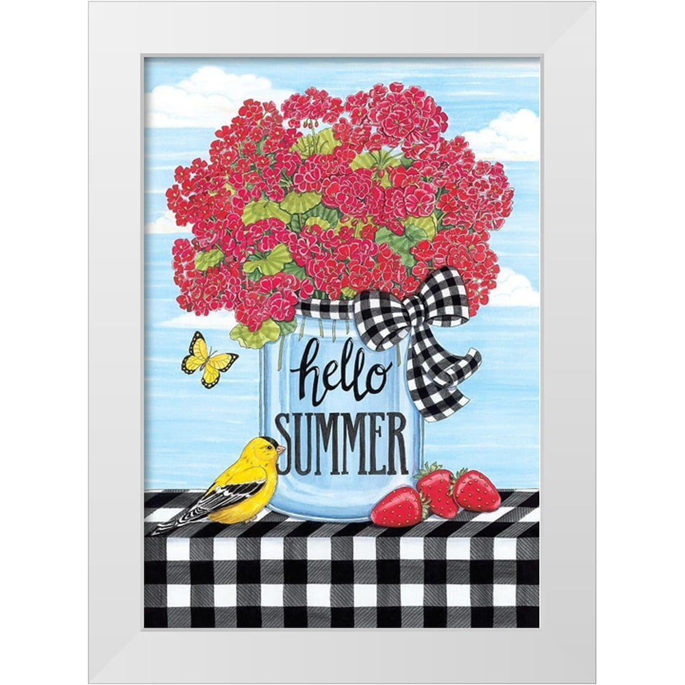 Deb Strain 23x32 White Modern Wood Framed Museum Art Print Titled ...
