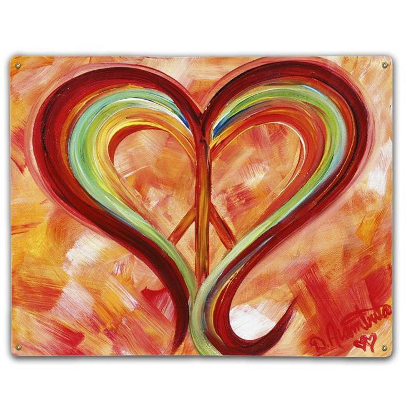 Debbie Arambula LS2609M1215-BW Passionate Peace, Classic Metal Sign ...