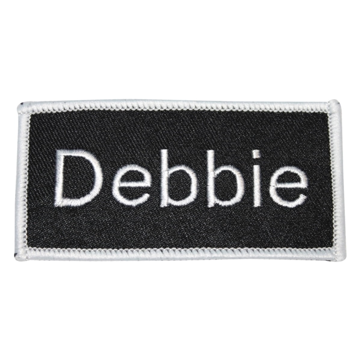 Debbie Name Tag Patch Uniform ID Work Shirt Badge Embroidered Iron On ...