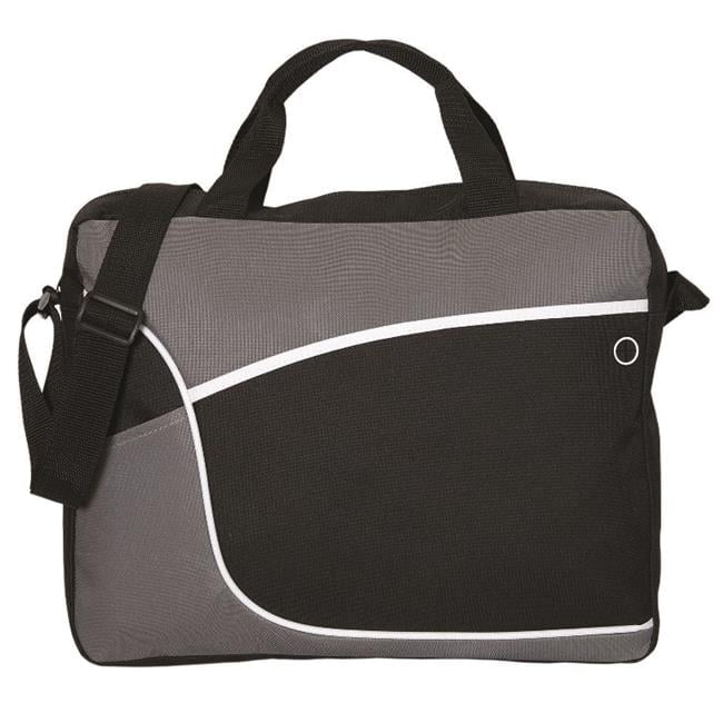 Debco Amber Business Brief Messenger Bag - Grey Black with White ...