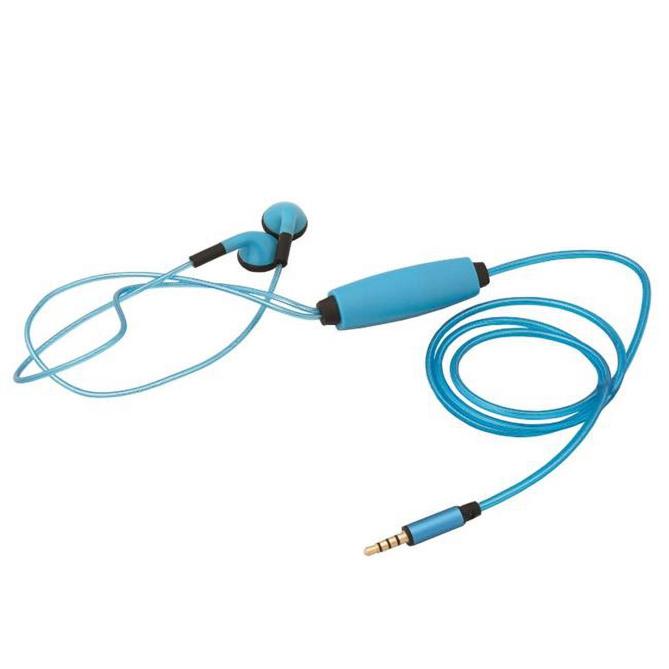 Debco CU6401 Disco Buds LED Light Up Earphones with Mic - Blue with ...