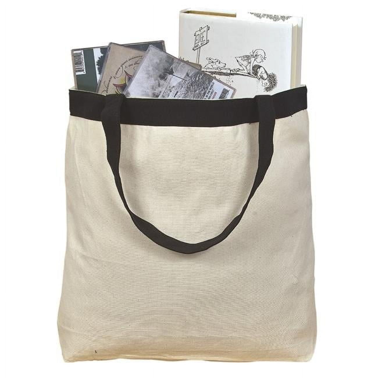 Debco E2008 Tote Bag - Natural with Black Handles - Walmart.com