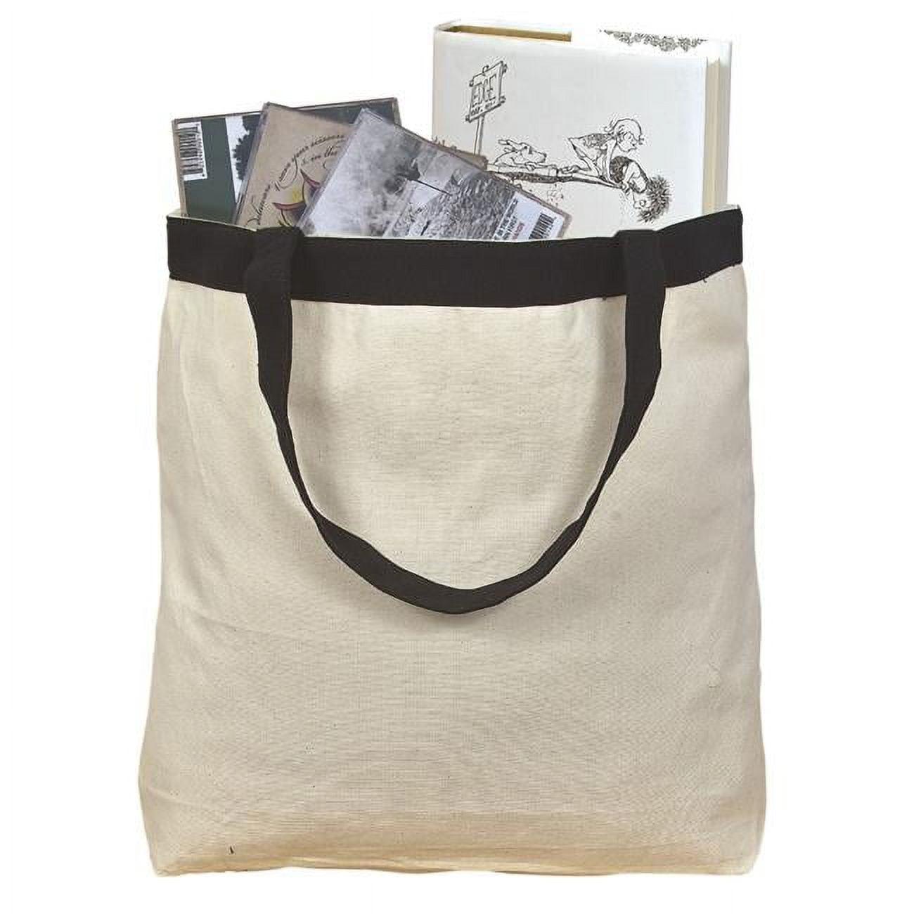 Debco E2008 Tote Bag - Natural with Black Handles - Walmart.com
