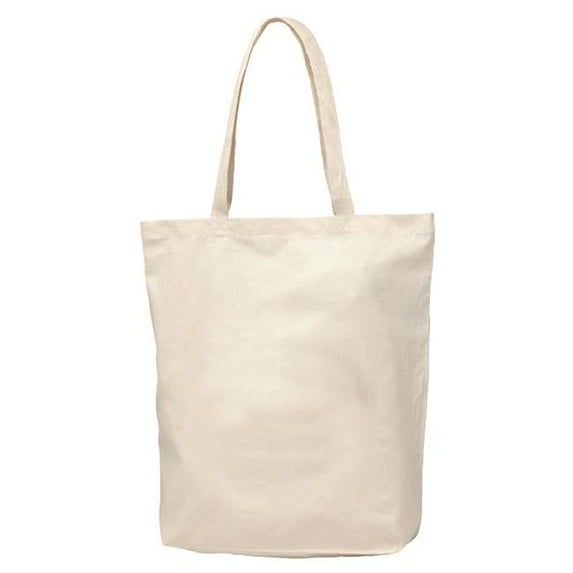 Debco E6065 Econo Cotton Tote Bag with Gusset - Natural - Walmart.com
