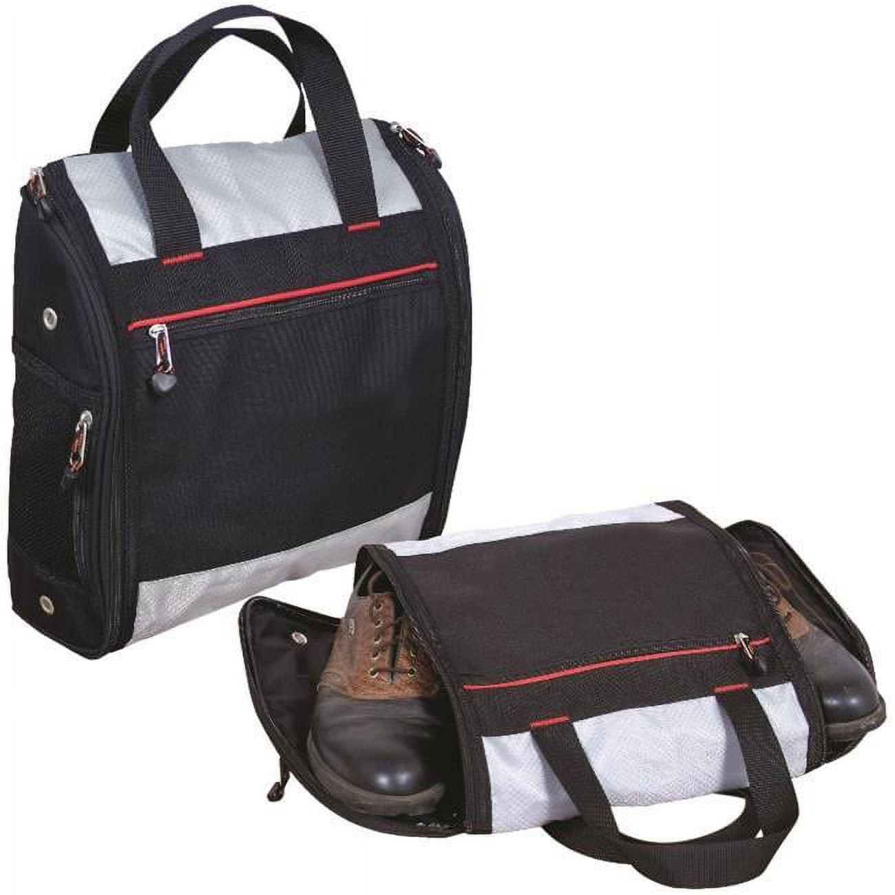 Debco P3598 Shoe Bag - Black with Grey / Red Highlights - Walmart.com