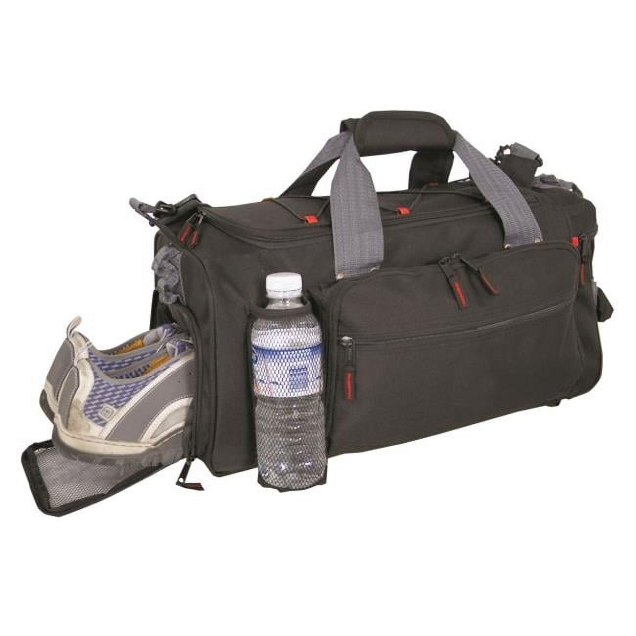 Debco SP211 19 in. Sports Bag - Black with Red Highlights / Grey ...
