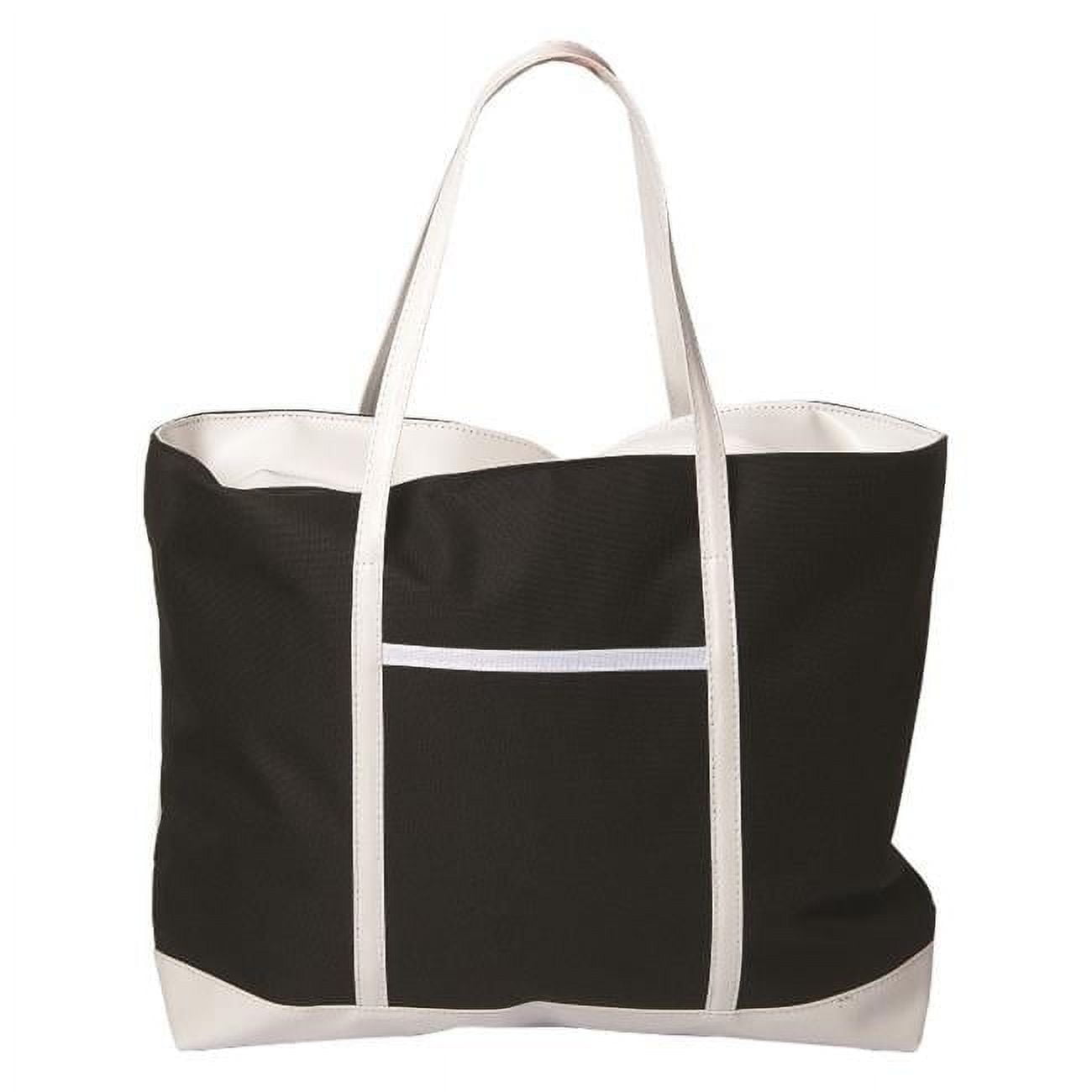 Debco TO8713 Sacramento Tote Bag - Black / White - Walmart.com