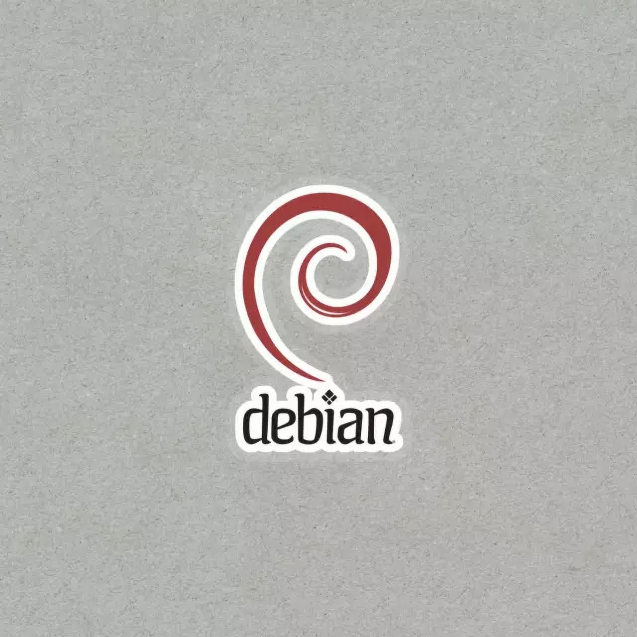 Debian Linux Distro Spiral Logo Sticker For Laptops Computersphone ...