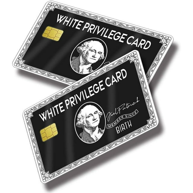 Debit Card Skin White Privile-ge Sticker Cover Decal Wrap 10 Pack ...